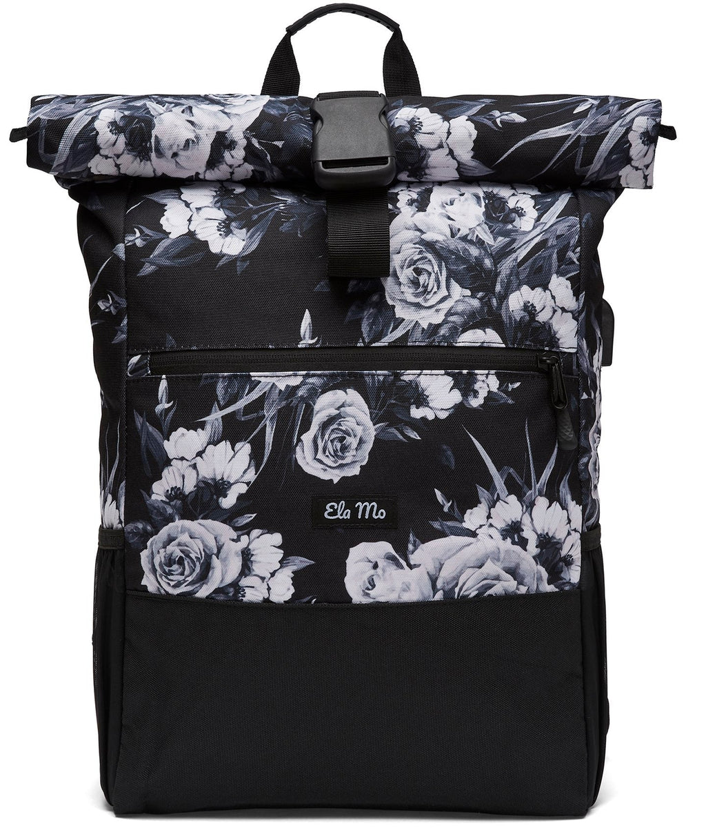 Ela Mo™ Rolltop Rucksack | Nightrose